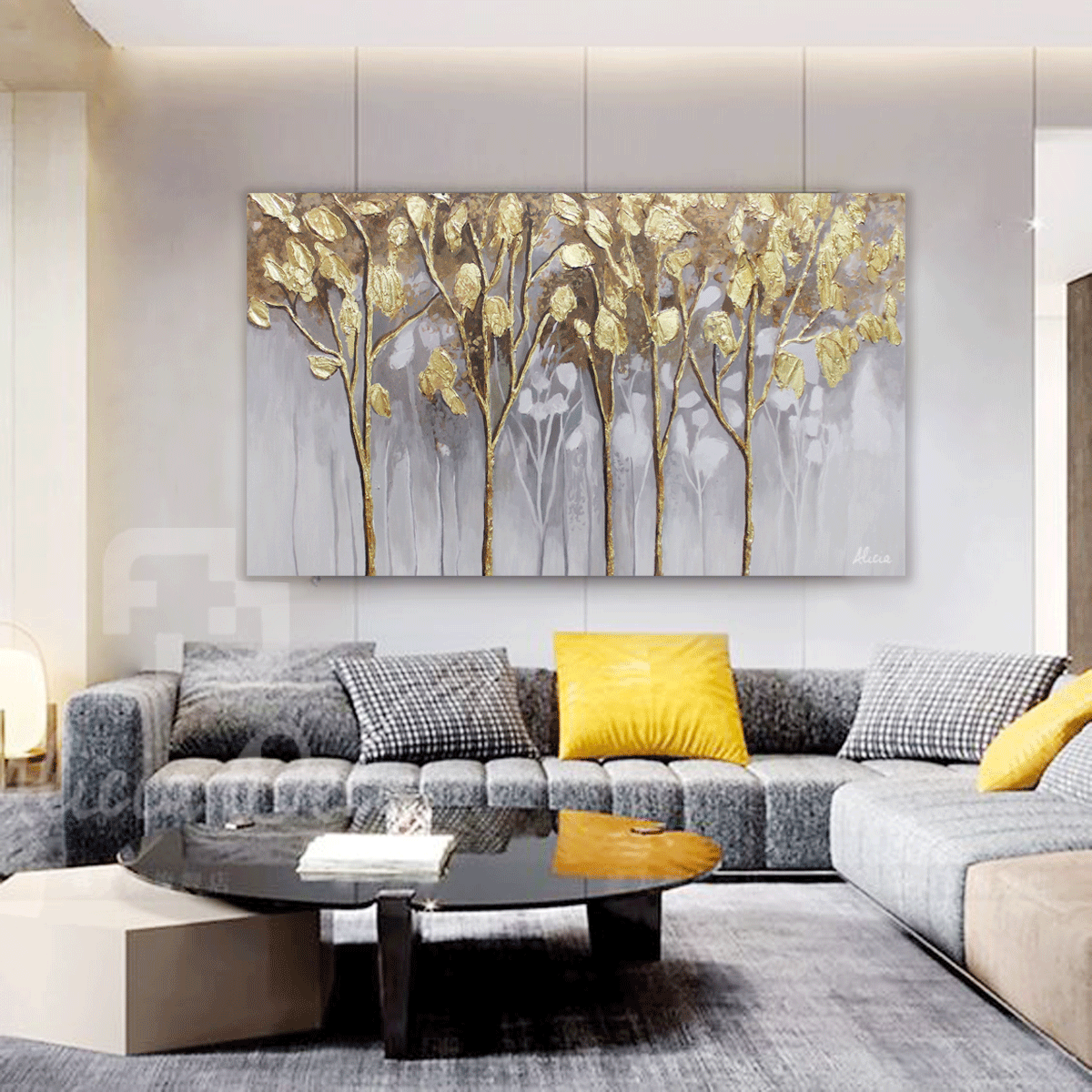 Tableau modern hand painted - Alicia Deco